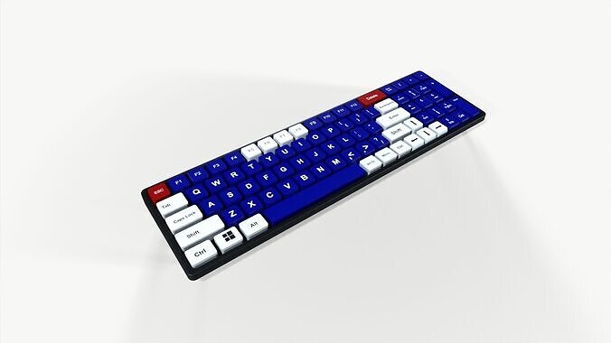 3D model keyboard VR / AR / low-poly | CGTrader