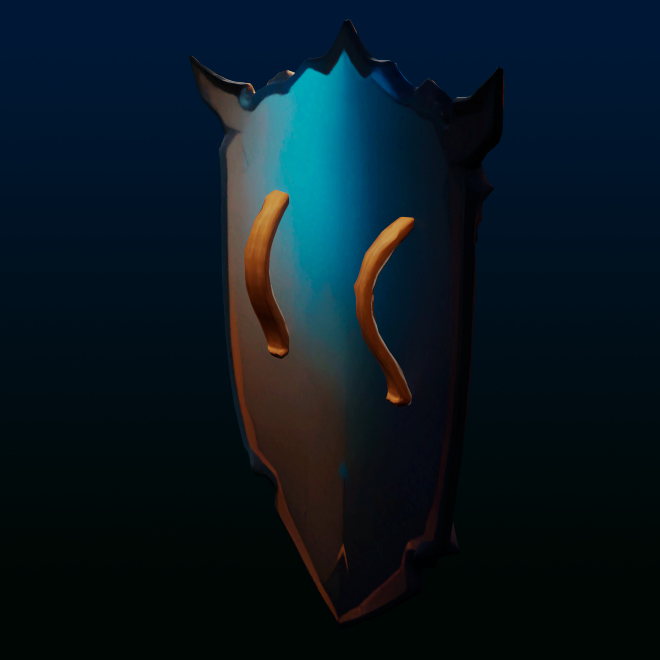 3D model 5 stylized lowpoly shields fantasy asset pack VR / AR / low ...