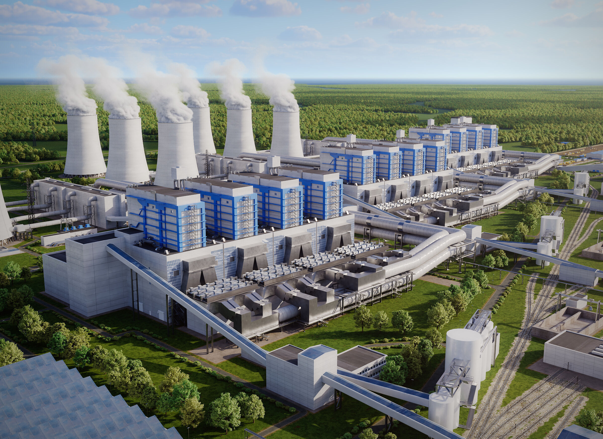 Power plant detailed 3D model | CGTrader