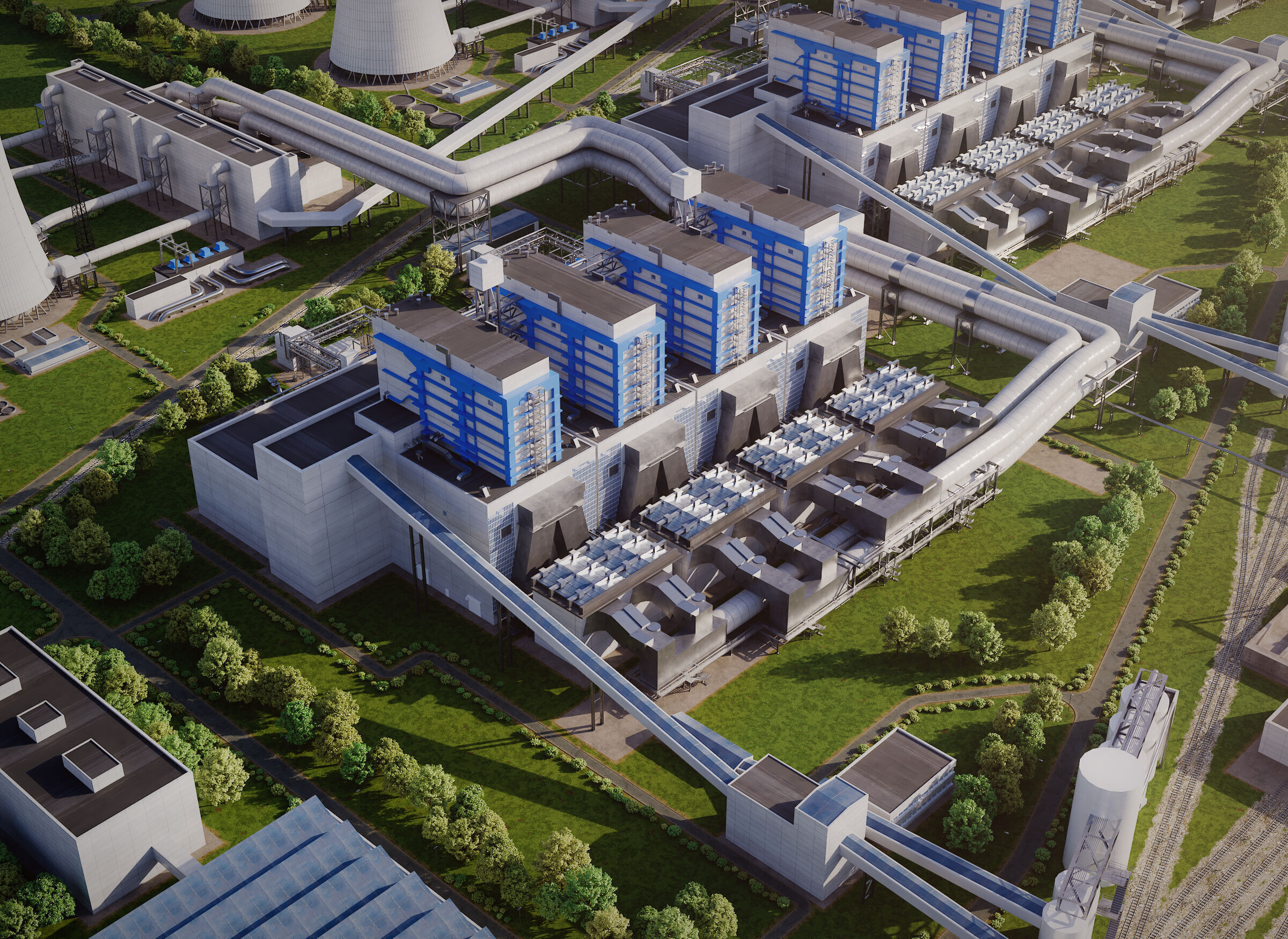 Power plant detailed 3D model | CGTrader