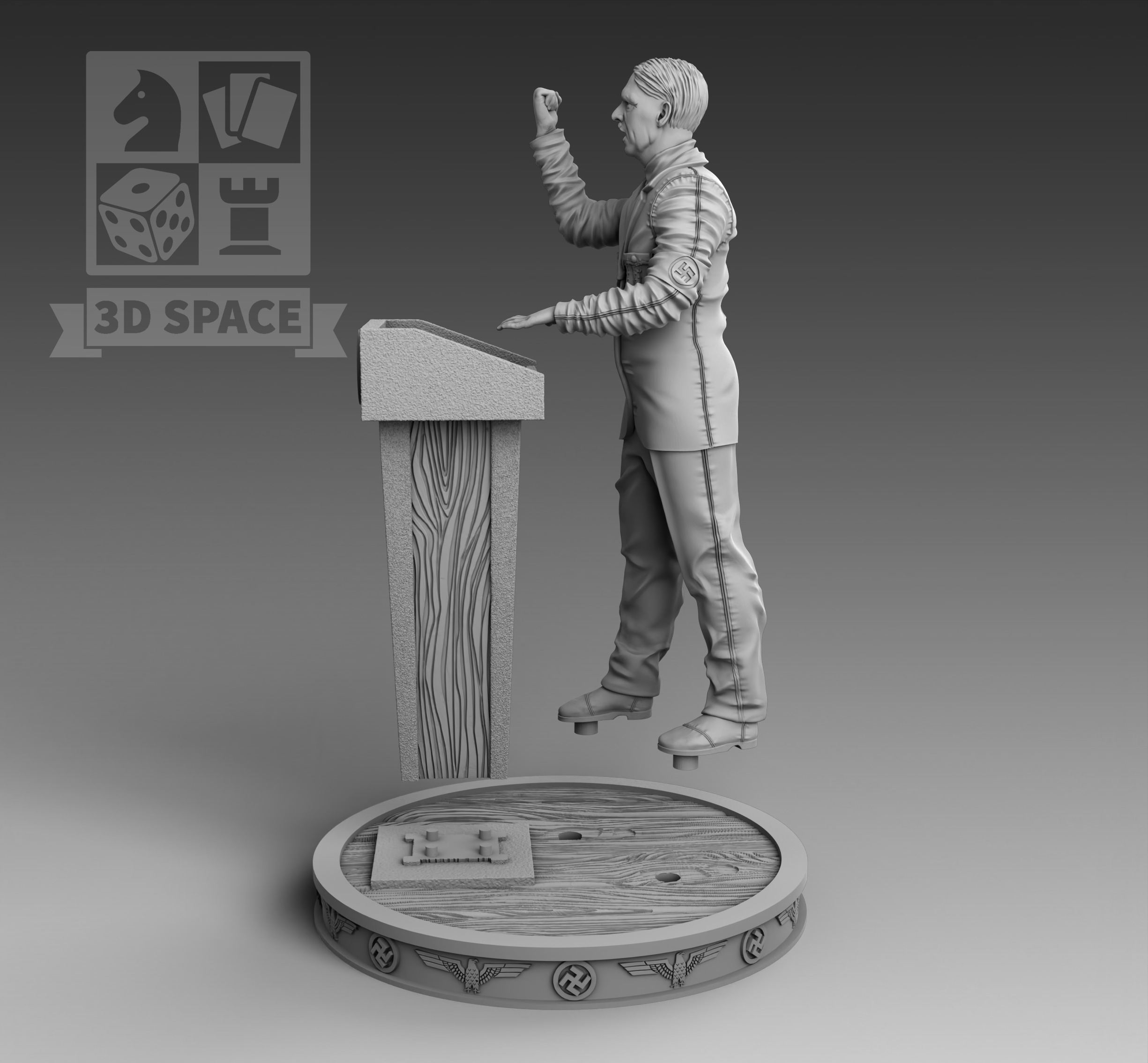 Adolf Hitler 3D model 3D printable | CGTrader