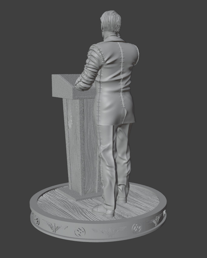 Adolf Hitler 3D model 3D printable | CGTrader