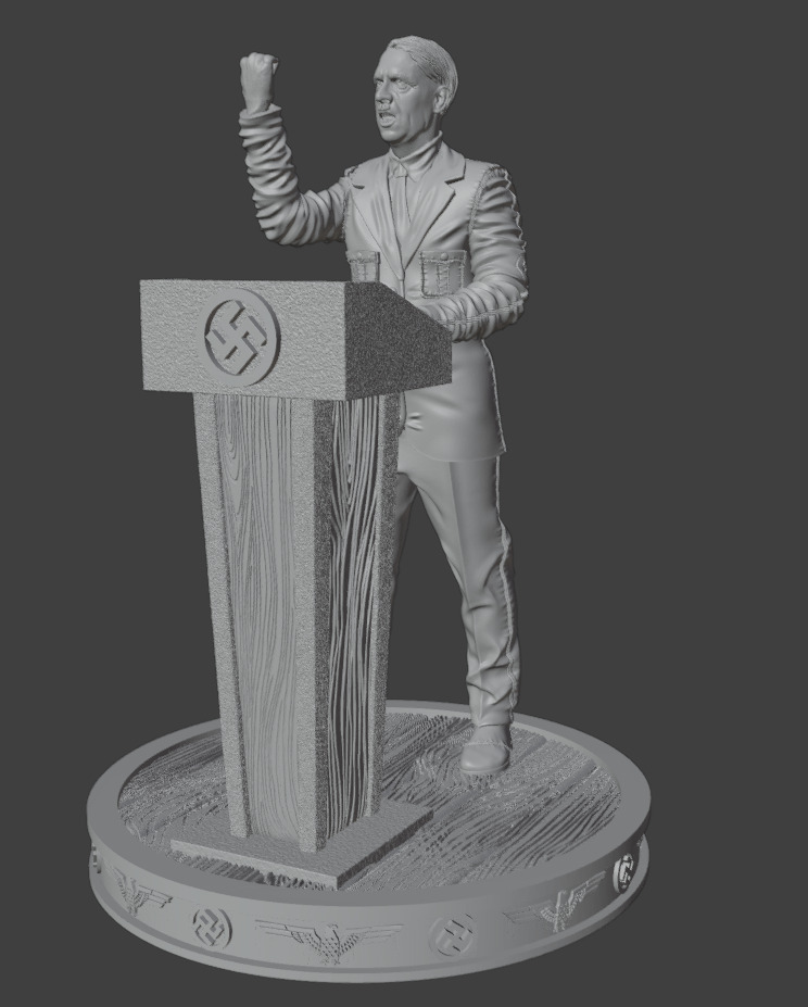Adolf Hitler 3D model 3D printable | CGTrader