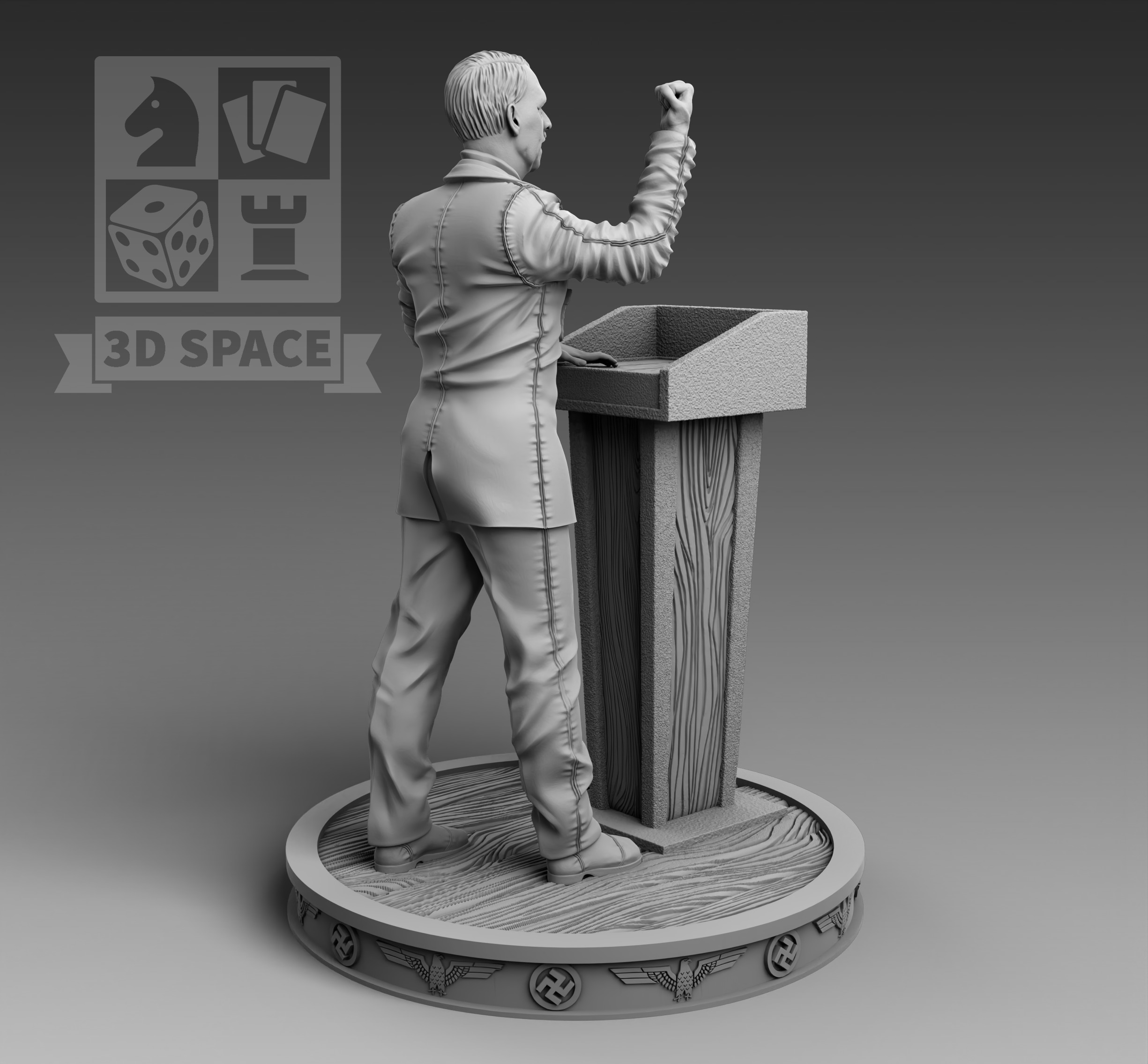 Adolf Hitler 3D model 3D printable | CGTrader
