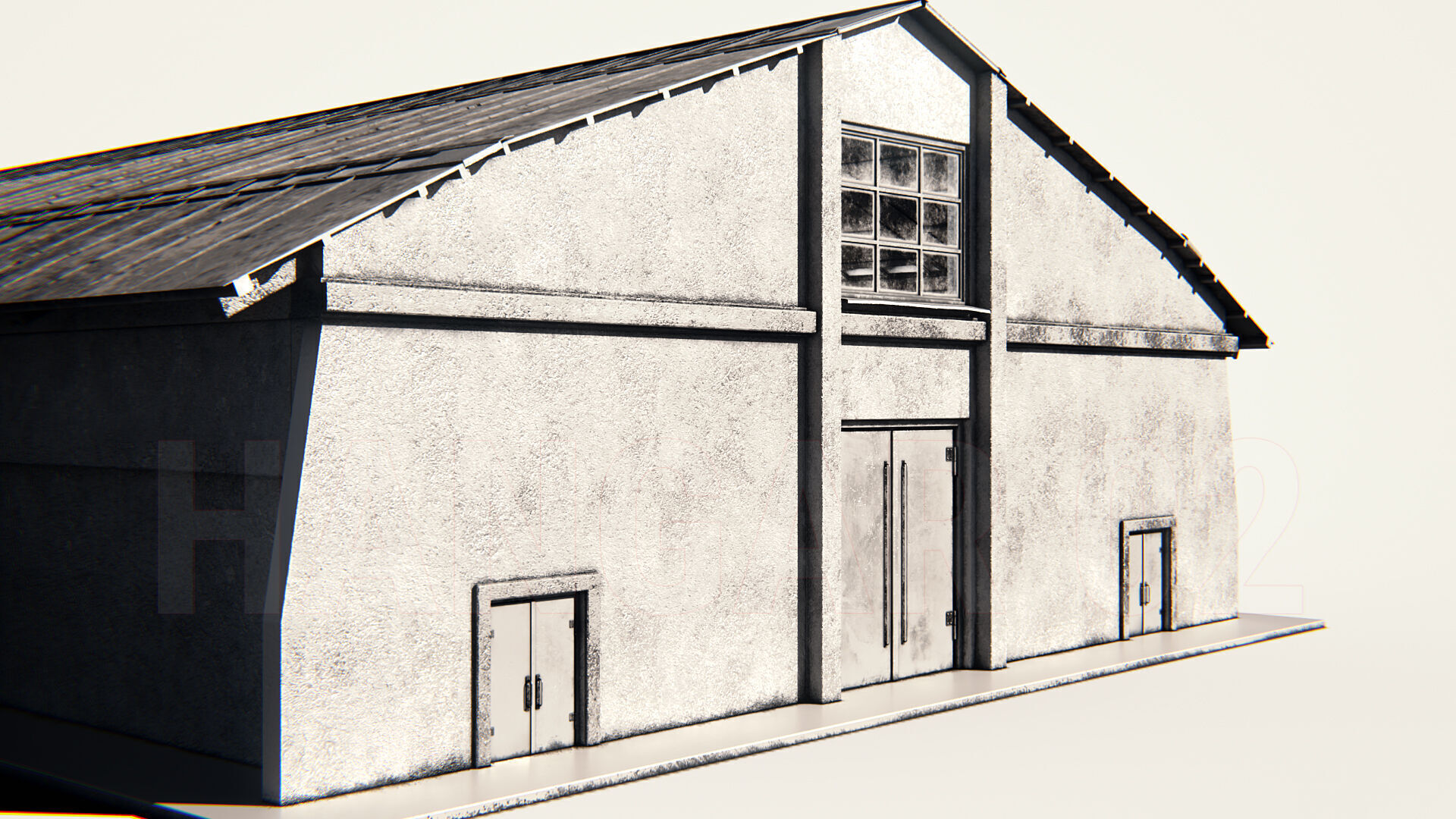 3D model Hangar 02 PBR VR / AR / low-poly | CGTrader