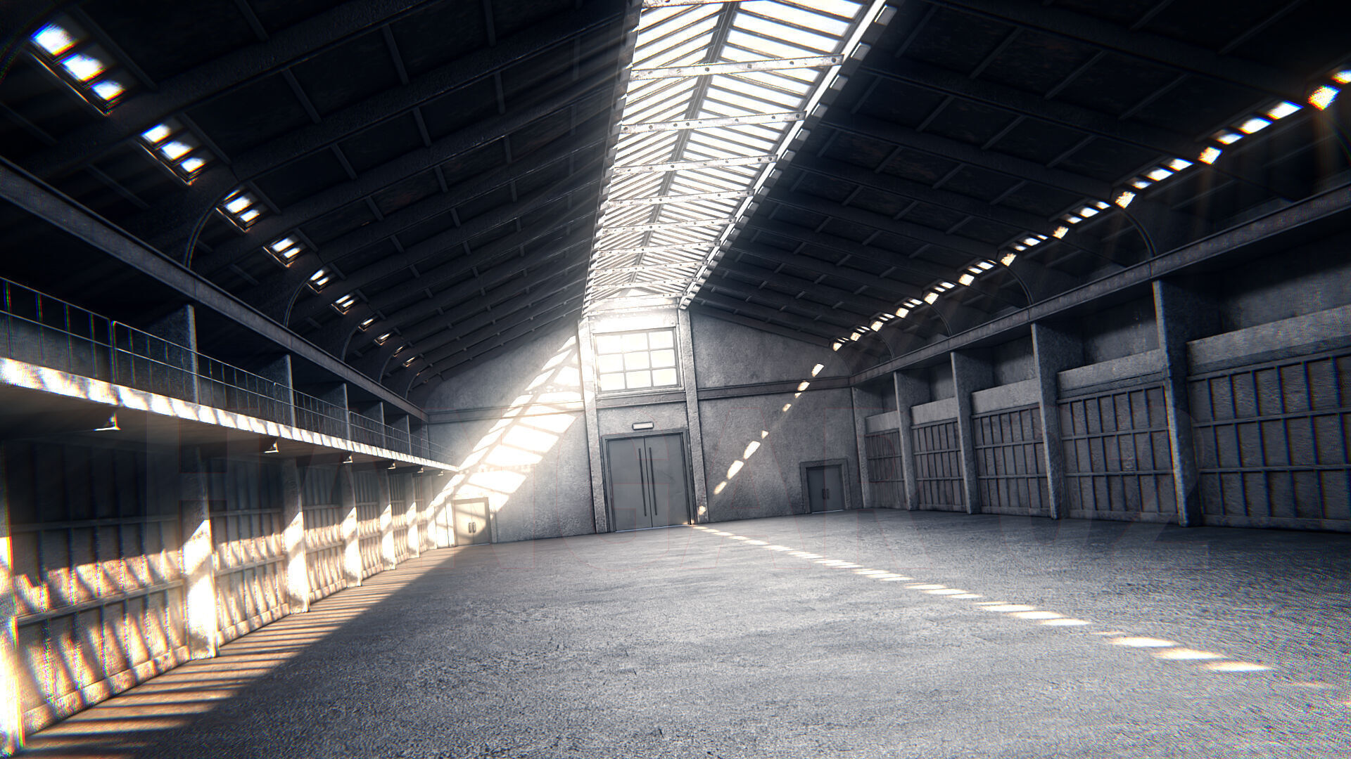 3D model Hangar 02 PBR VR / AR / low-poly | CGTrader