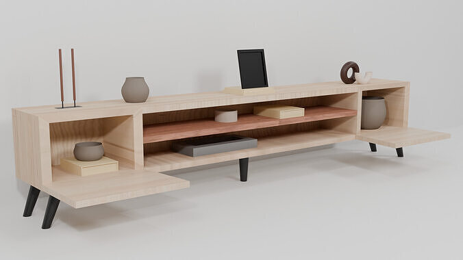 TV Stand 3d Model free 3D model | CGTrader