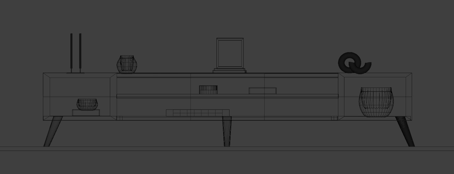 TV Stand 3d Model free 3D model | CGTrader