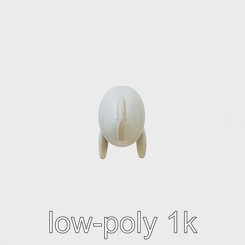 3D model Dugong 3D Model with Marine Creature Features VR / AR / low ...