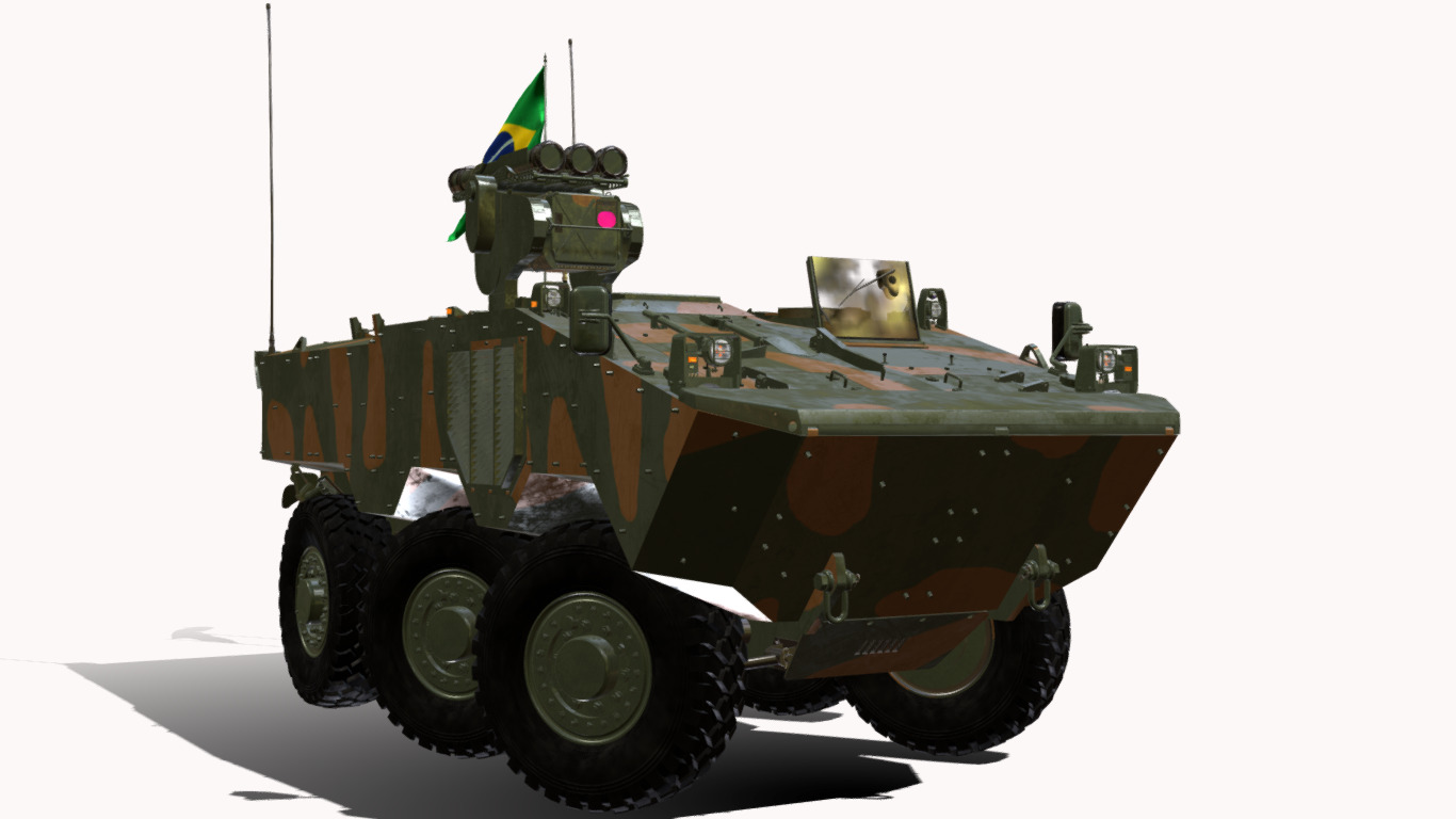 3D model VBC AAe MSR IVECO GUARANAI 6X6 MSHORAD VR / AR / low-poly ...