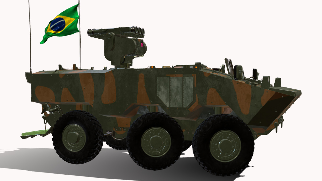 3D model VBC AAe MSR IVECO GUARANAI 6X6 MSHORAD VR / AR / low-poly ...