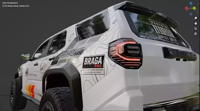 2025 TOYOTA 4RUNNER TRD Pro Off-road Accessories Studio SEMA 3D model ...