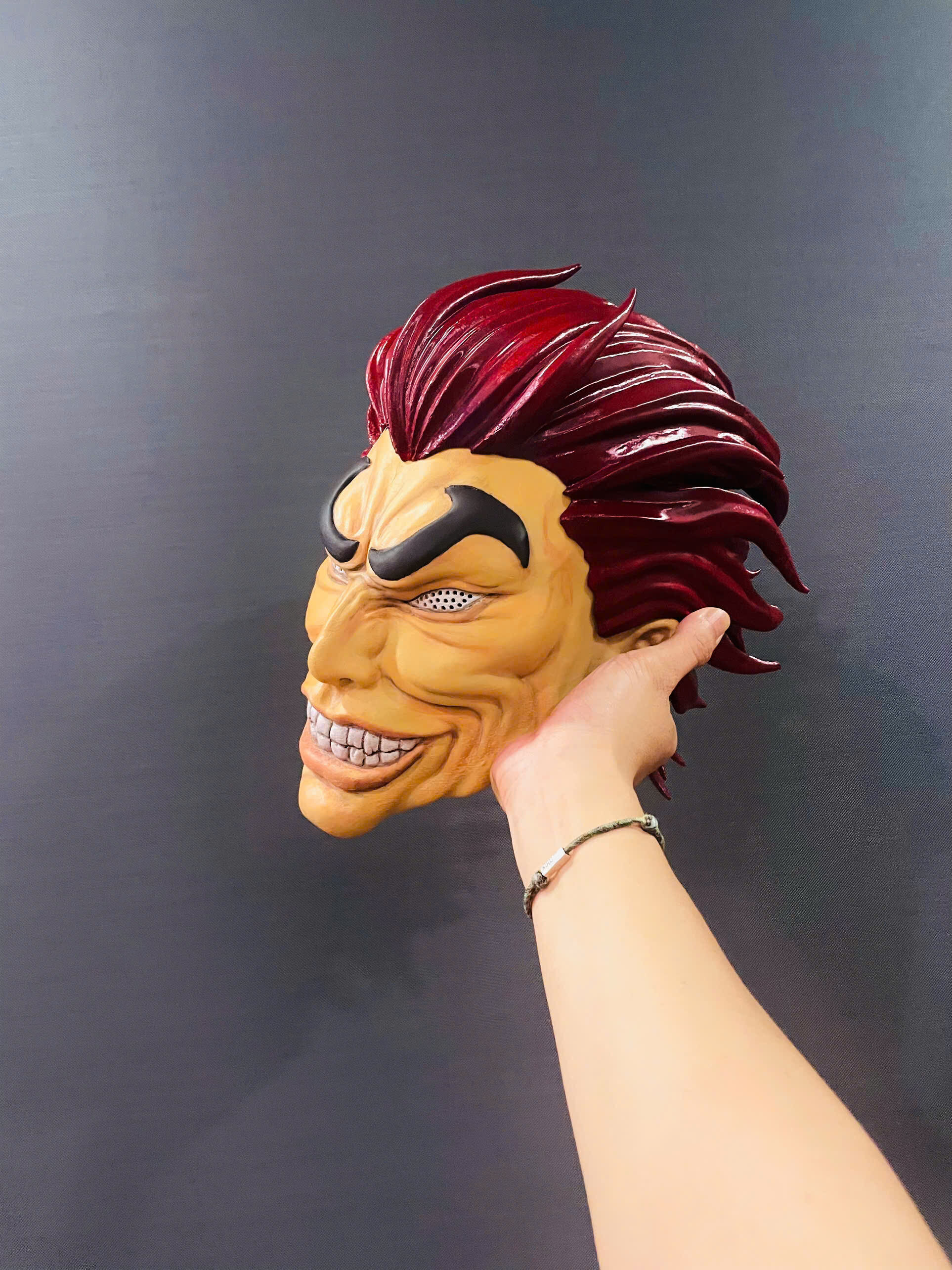 Yujiro Hanma Head Mask - With Hair - Baki Anime Netflix 3D model 3D ...