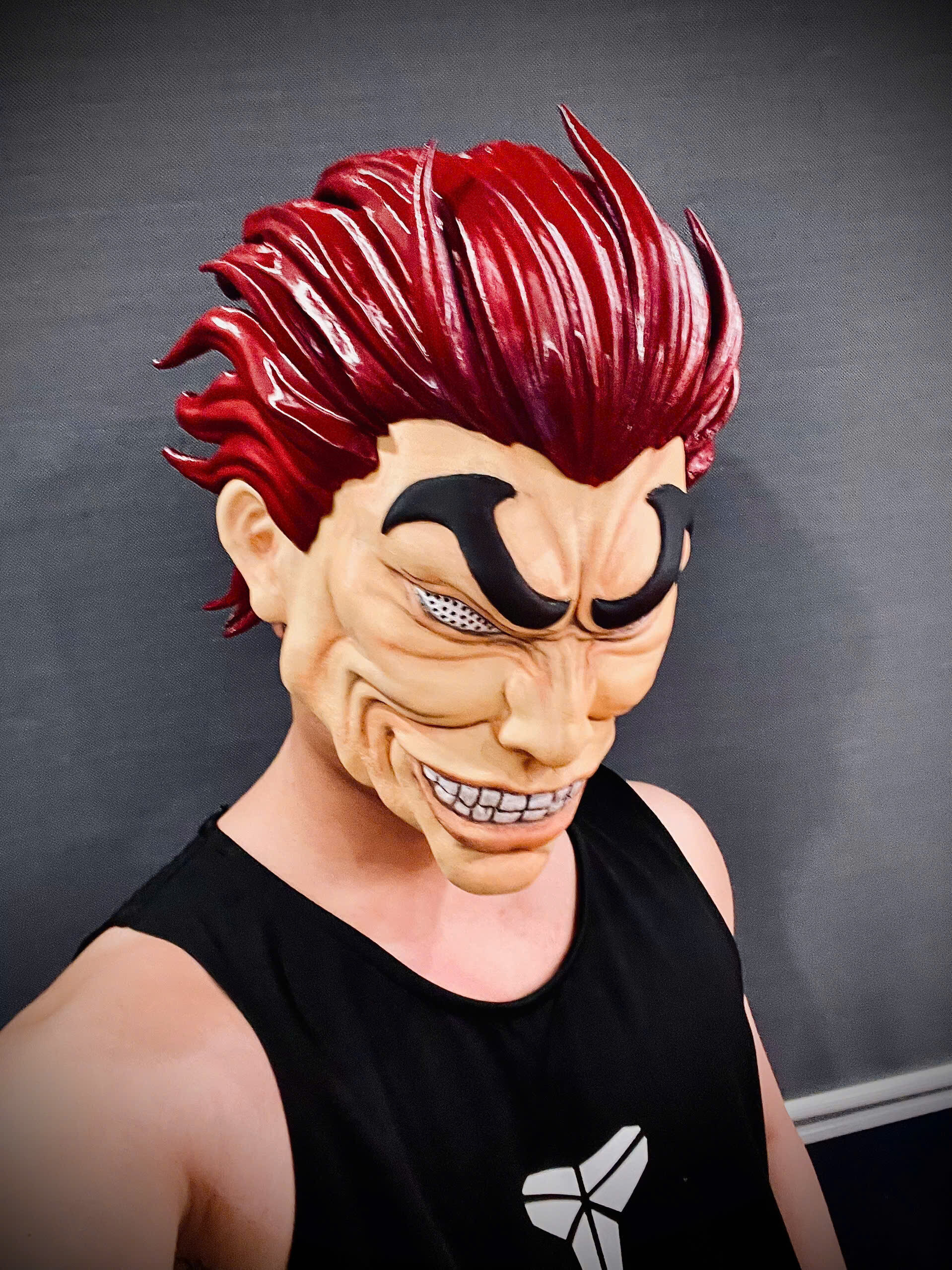 Yujiro Hanma Head Mask - With Hair - Baki Anime Netflix 3D model 3D ...