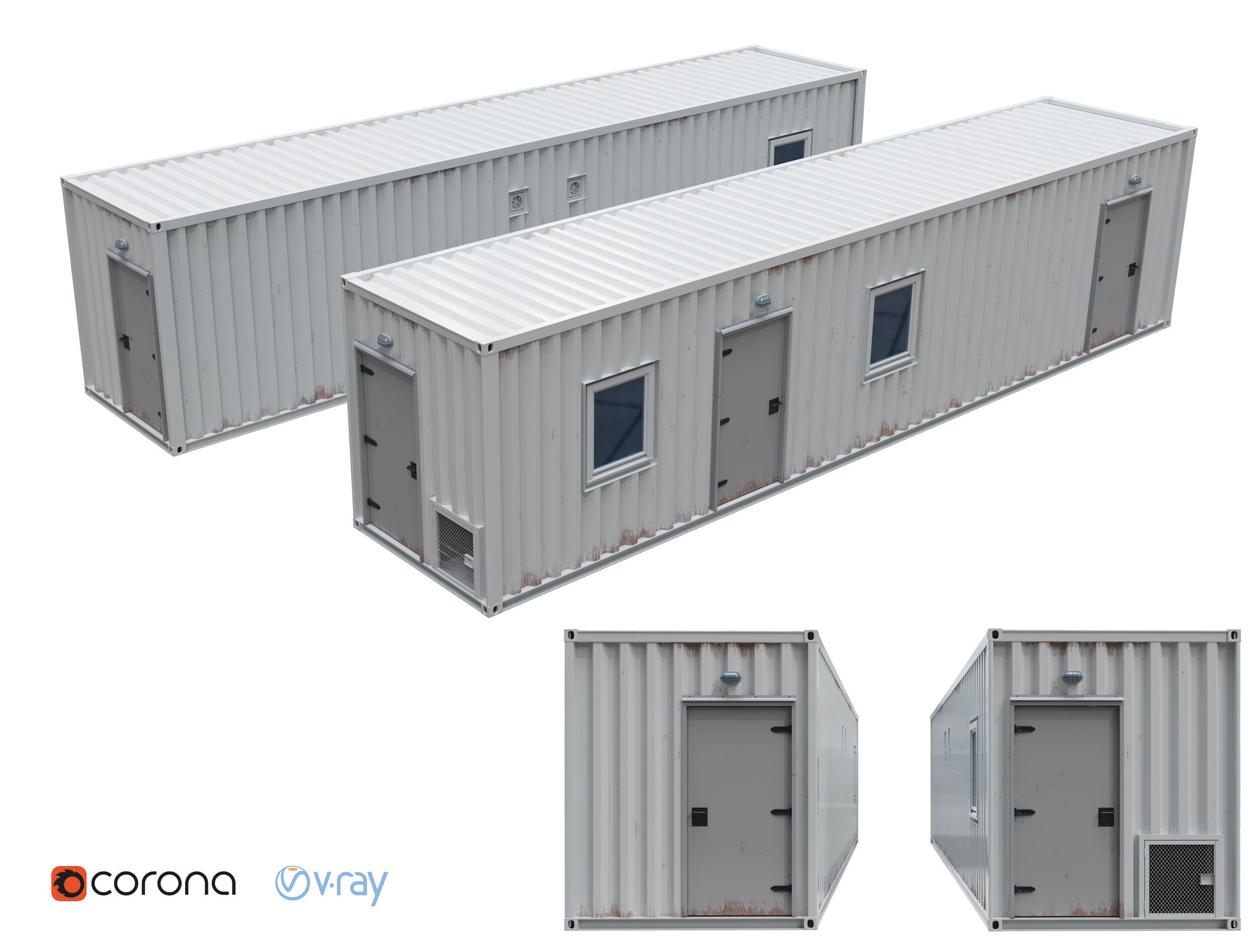 shipping Container Module 3D model | CGTrader