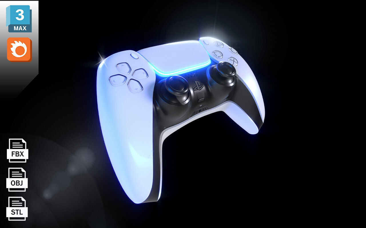 PS5 Controller free VR / AR / low-poly 3D model | CGTrader
