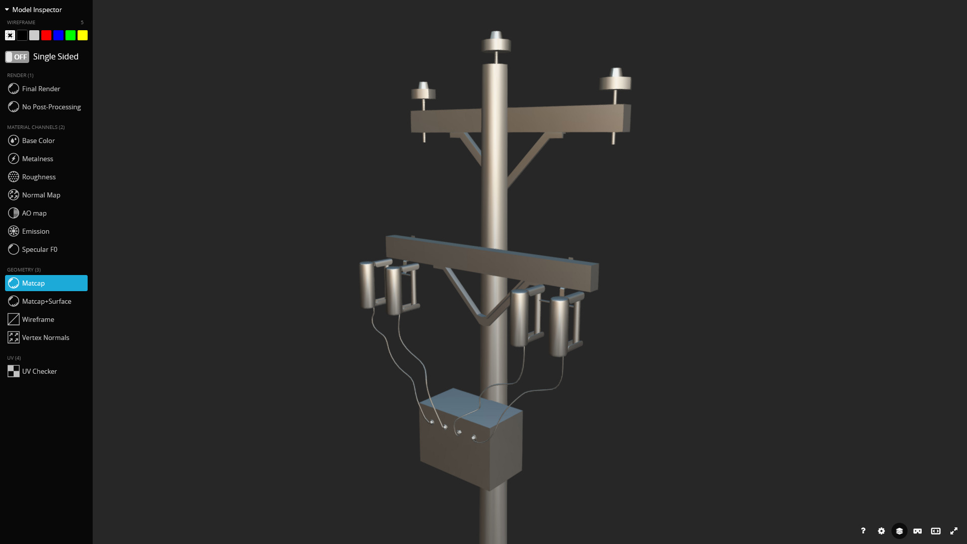 3D model Wooden Utility Pole with Transformer 3D Model VR / AR / low ...