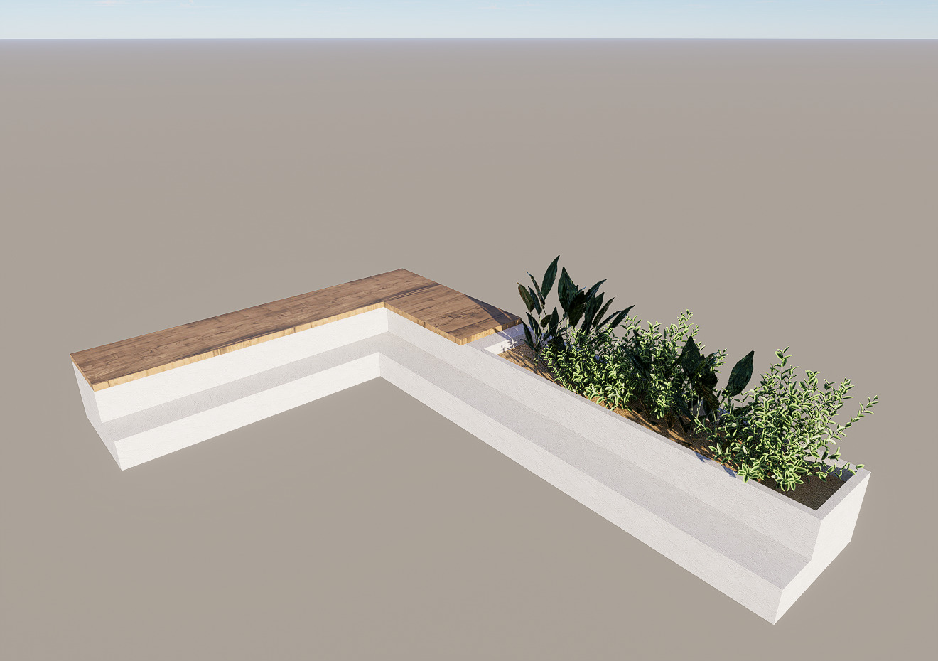 outdoor seating free 3D model | CGTrader