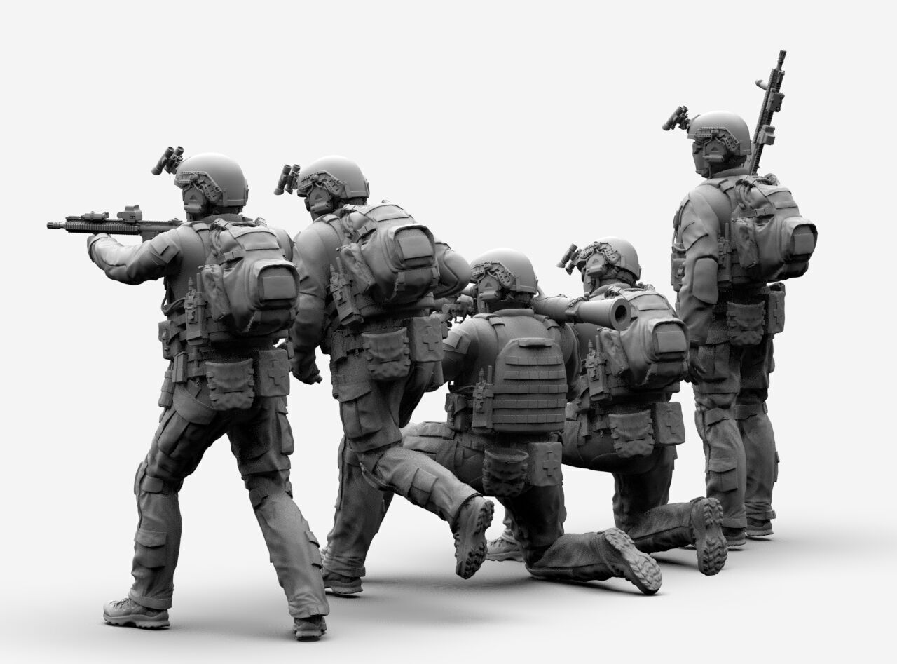 US RANGER SOLDIERS 3D model 3D printable | CGTrader