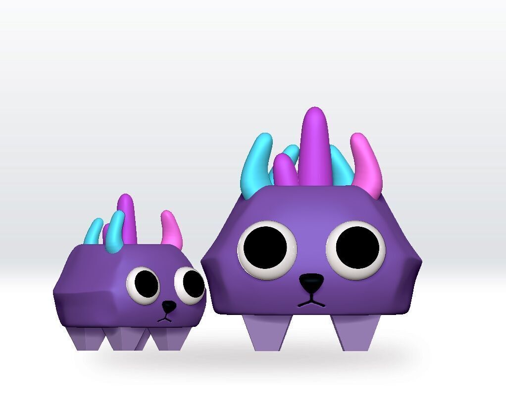 Dandys World Thorned Geode Pebble STL 3D Model Character Fanart 3D ...