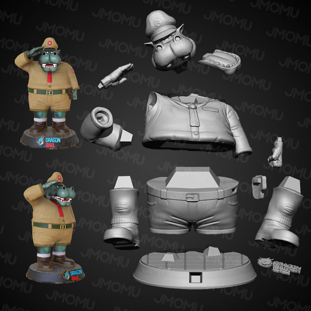 Hippo Soldier 3D model 3D printable | CGTrader