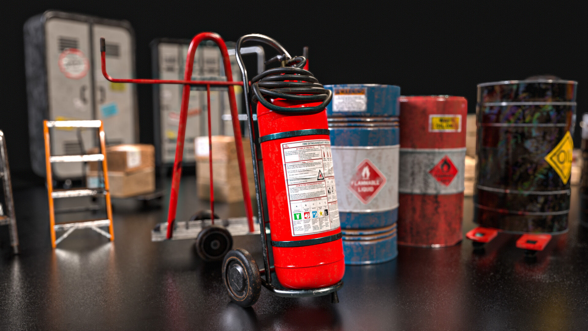 3D model 36 Warehouse Props VR / AR / low-poly | CGTrader