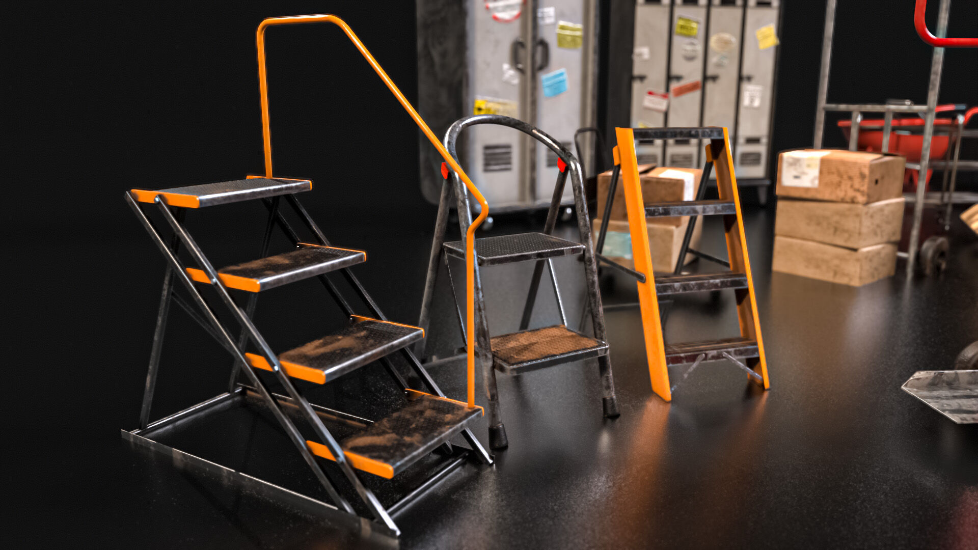 3D model 36 Warehouse Props VR / AR / low-poly | CGTrader