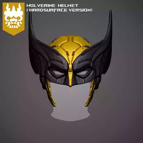 Test Printed -WOLVERINE CUSTOM HELMET HardSurface Version 3D model 3D ...