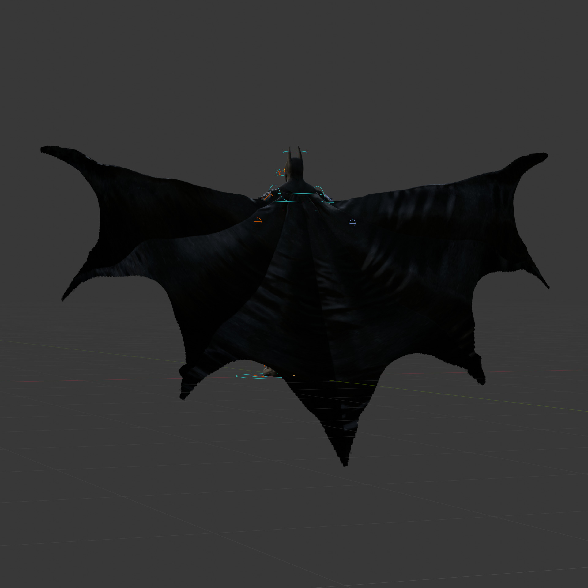 3D model Batman 3D Model Arkham Knight Fully Rigged Cape Blender FBX ...