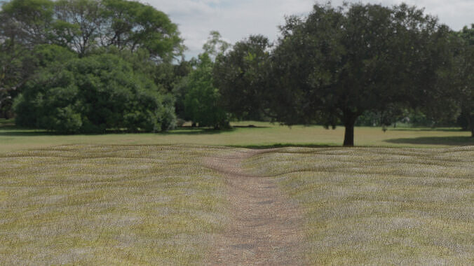 3D model Realistic Grassland Naturelandscape terrainGameReady Enviromet ...