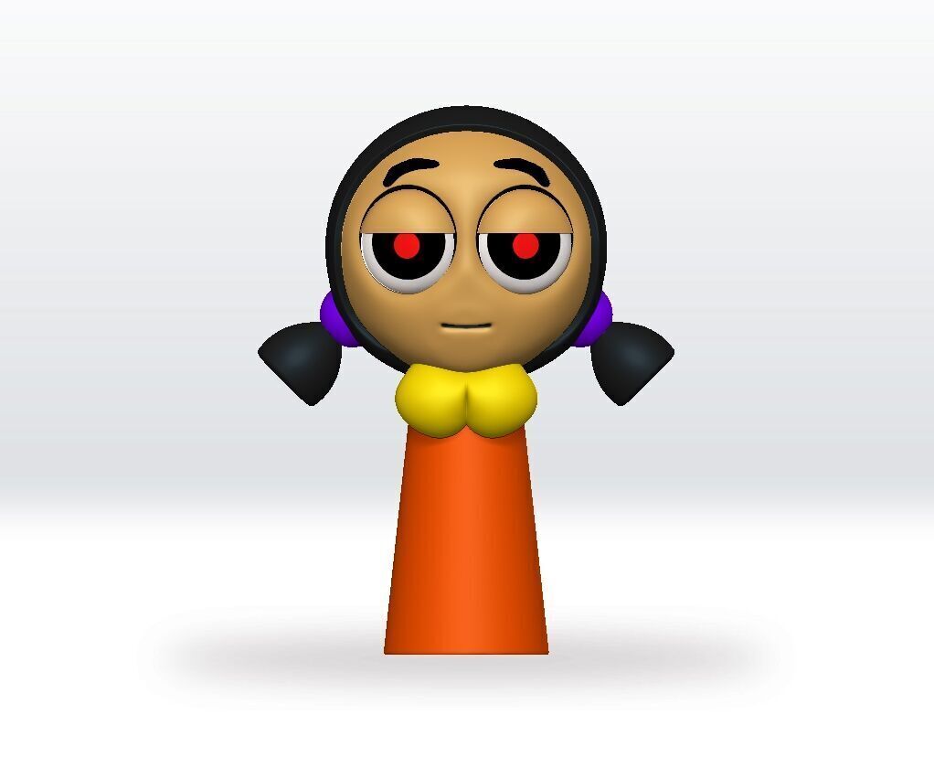 Sprunki doll Squid game STL 3D Character Fanart 3D model 3D printable ...