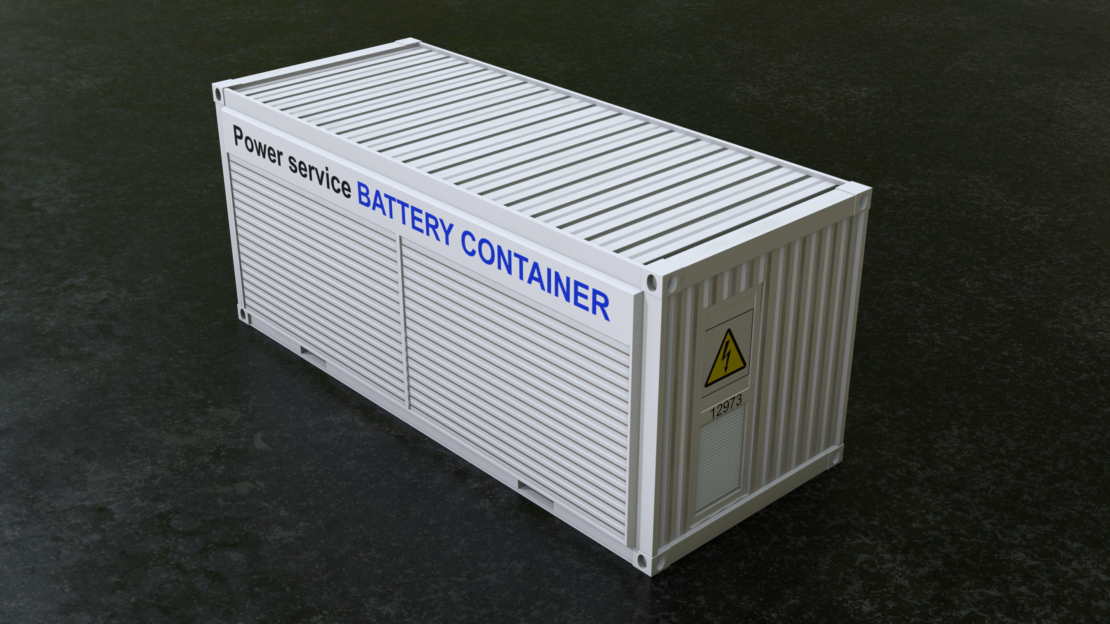 3D model Container Battery Storage System 4k PBR VR / AR / low-poly ...
