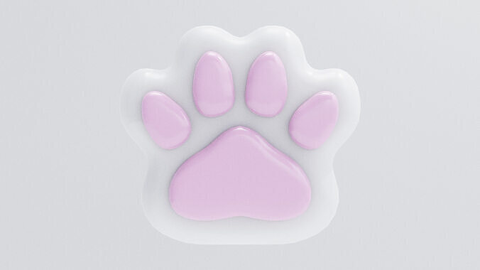 taba paw free VR / AR / low-poly 3D model | CGTrader