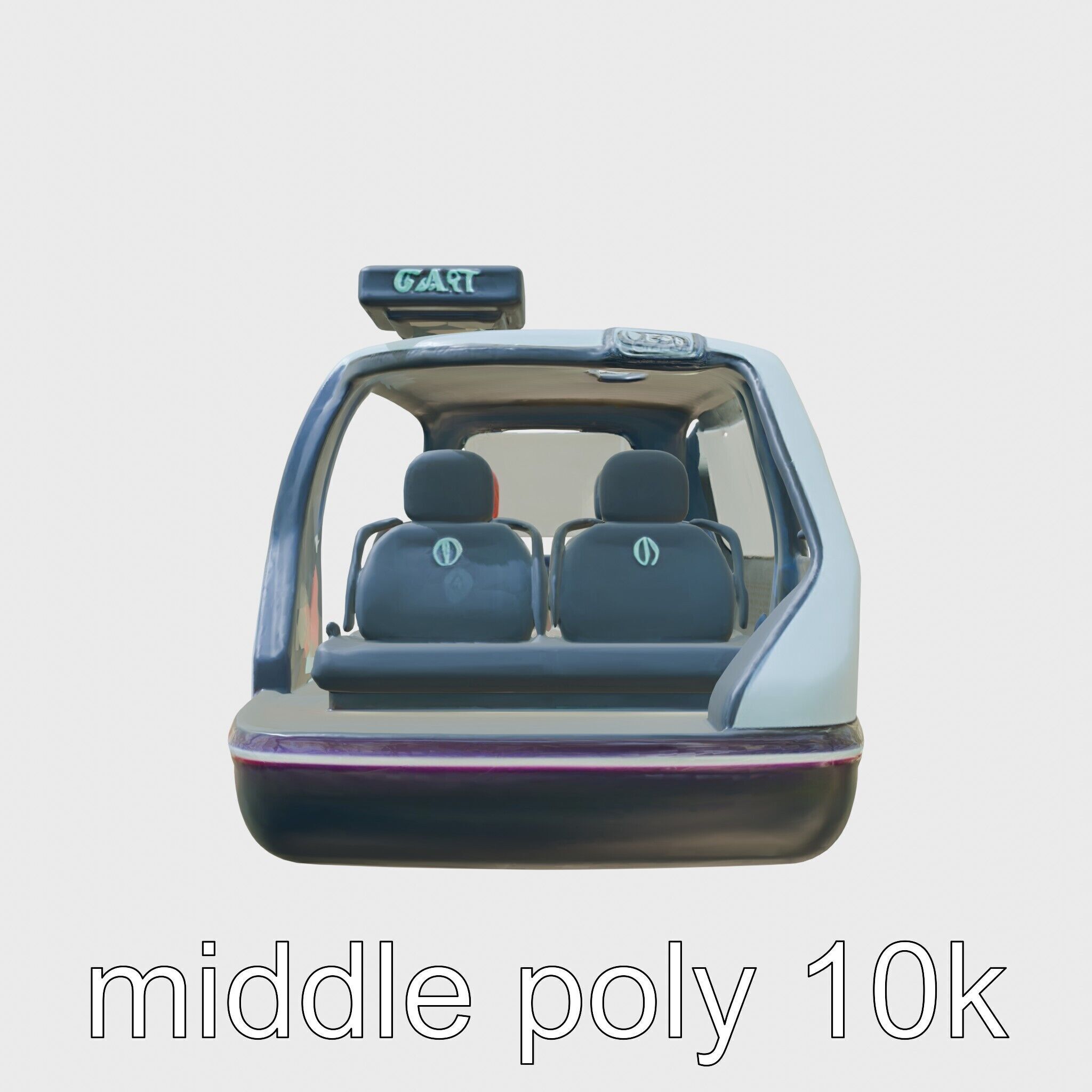3D model Futuristic Gravity Taxi 3D Model with Holographic Seating VR ...