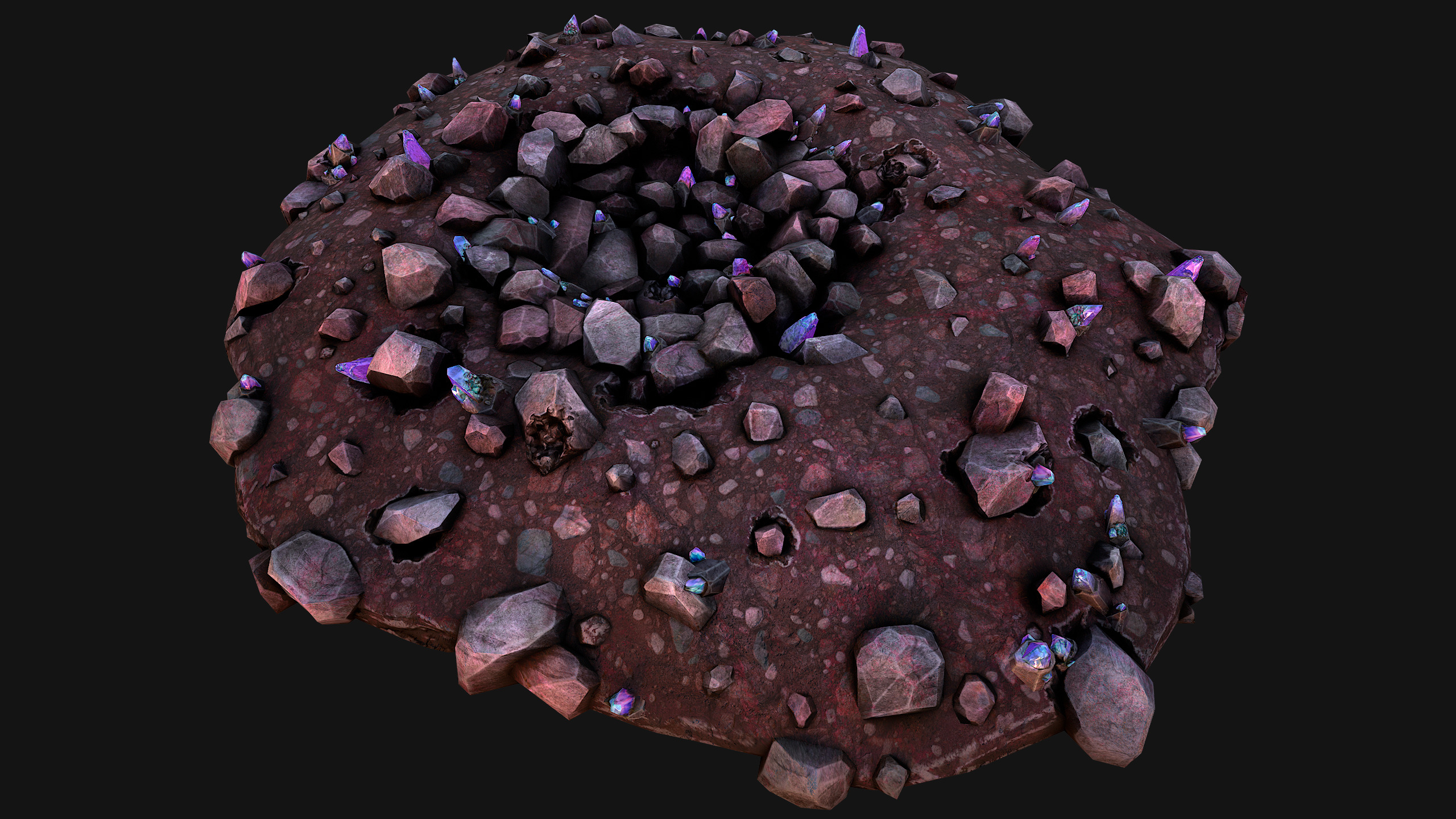 3D model Medieval Crystal Mineral Ore Mine VR / AR / low-poly | CGTrader