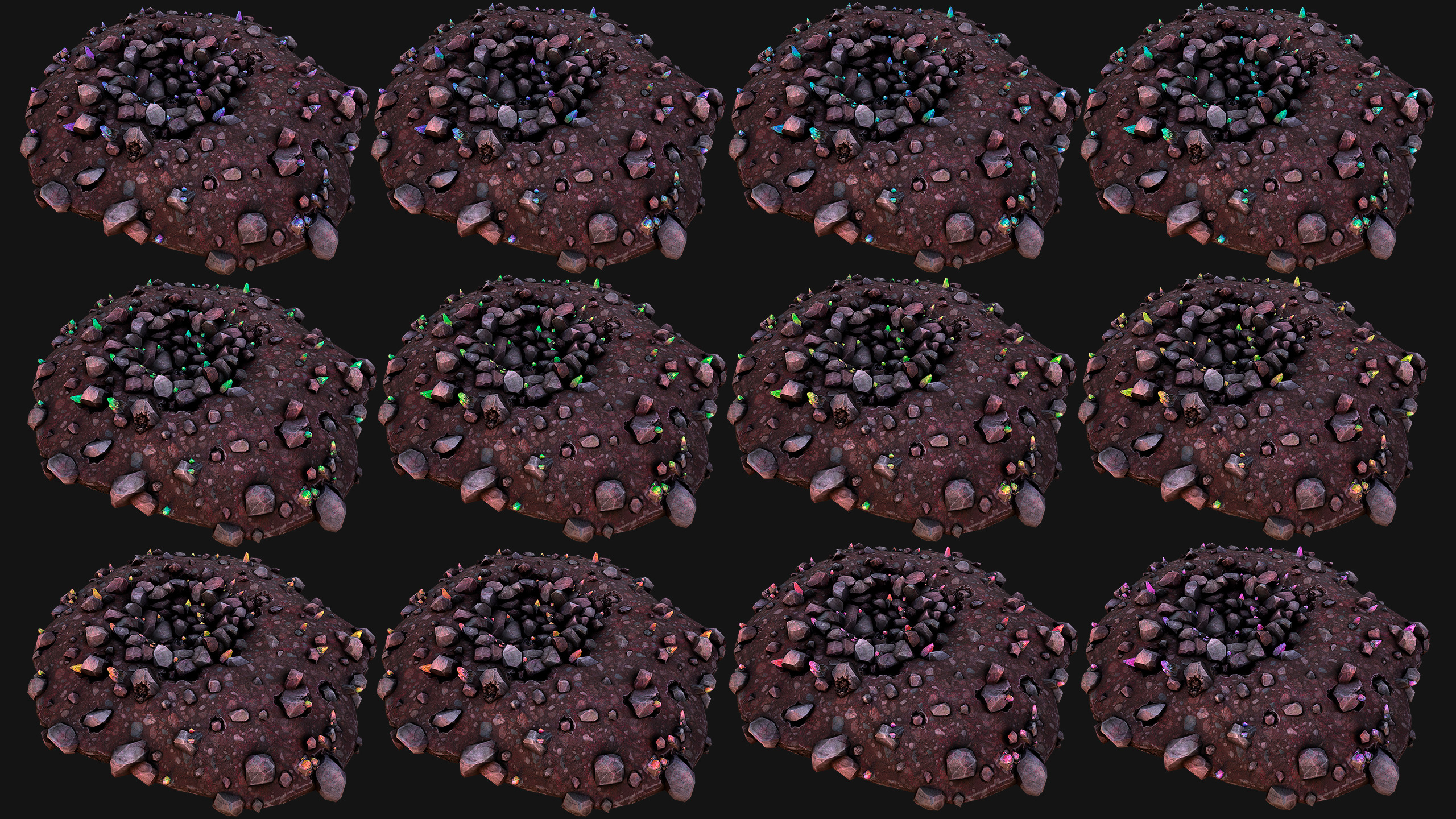 3D model Medieval Crystal Mineral Ore Mine VR / AR / low-poly | CGTrader