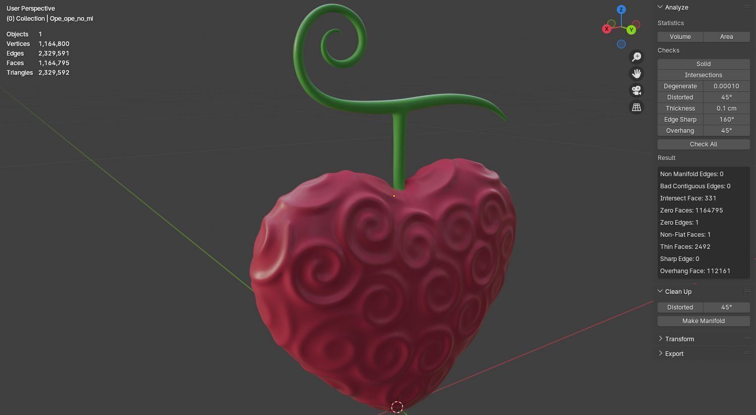 Devil fruit ope ope no mi 3D model for 3D print 3D model 3D printable ...