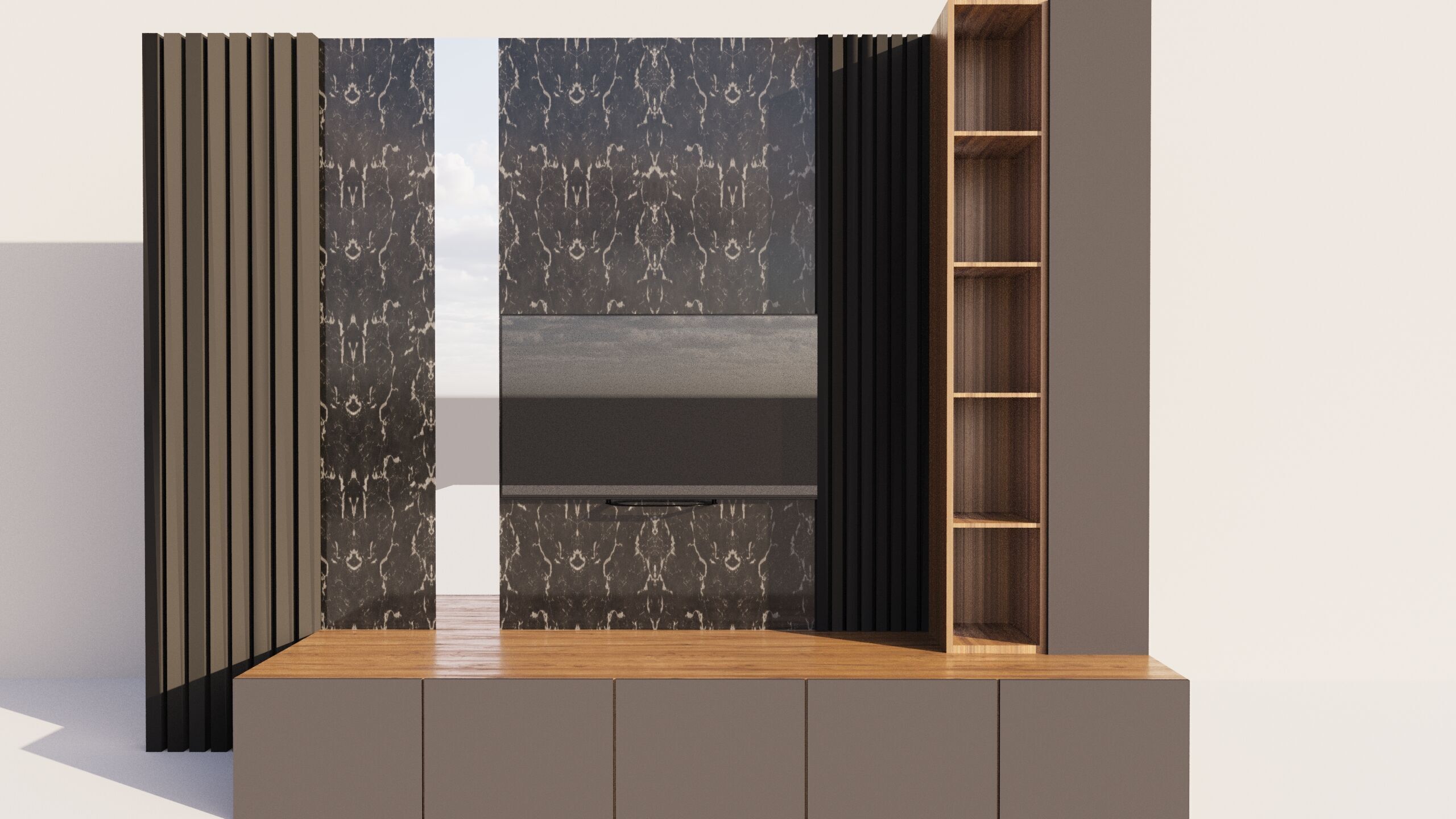 LUX PANEL TV STANDS AND WALL PANEL free 3D model animated | CGTrader