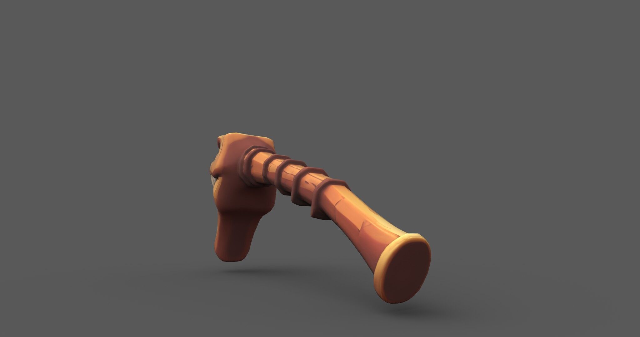 3D model Dino Skull Warhammer - Stylized 3D Weapon VR / AR / low-poly ...