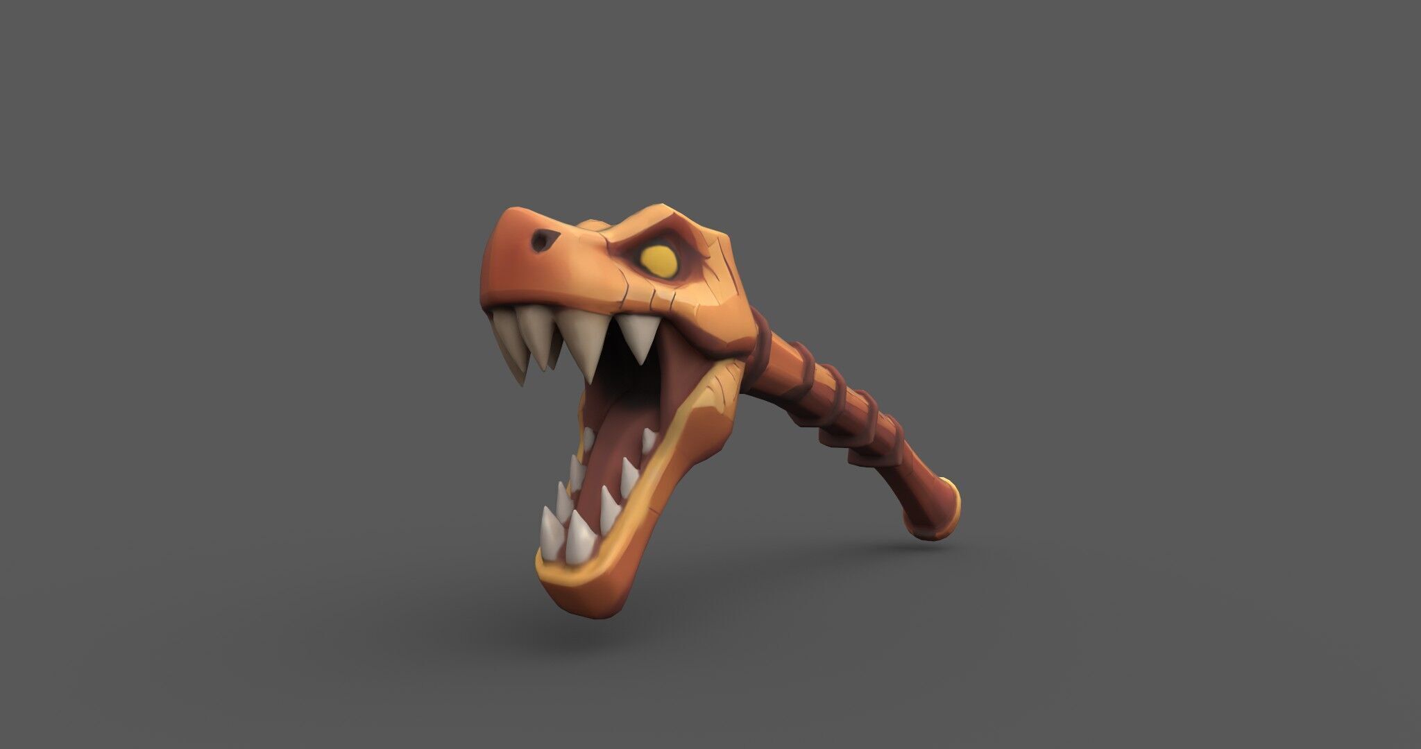 3D model Dino Skull Warhammer - Stylized 3D Weapon VR / AR / low-poly ...