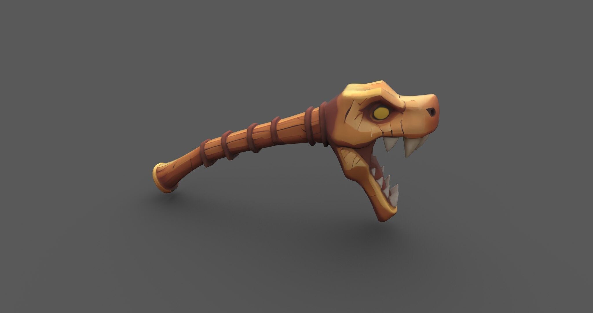 3D model Dino Skull Warhammer - Stylized 3D Weapon VR / AR / low-poly ...