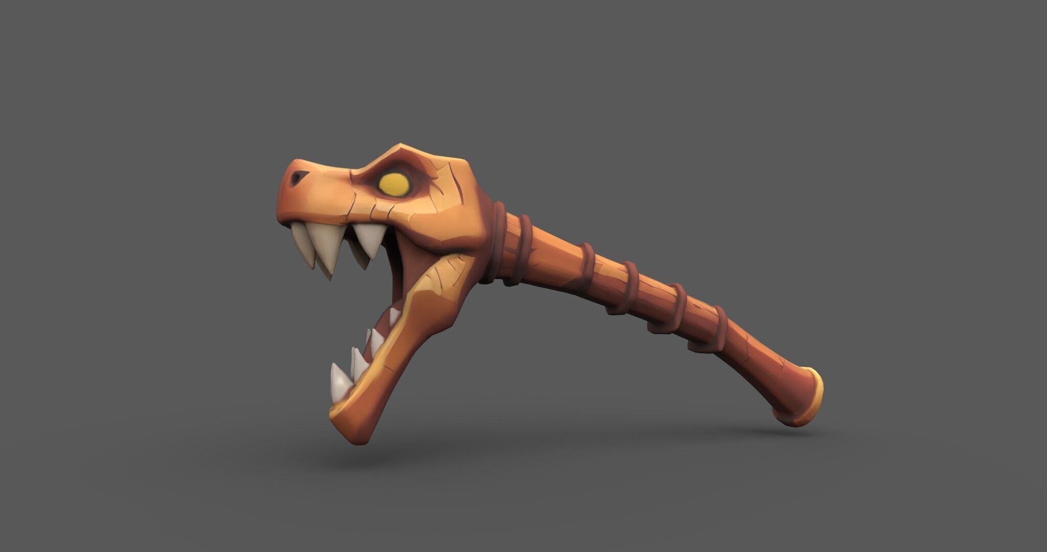 3D model Dino Skull Warhammer - Stylized 3D Weapon VR / AR / low-poly ...