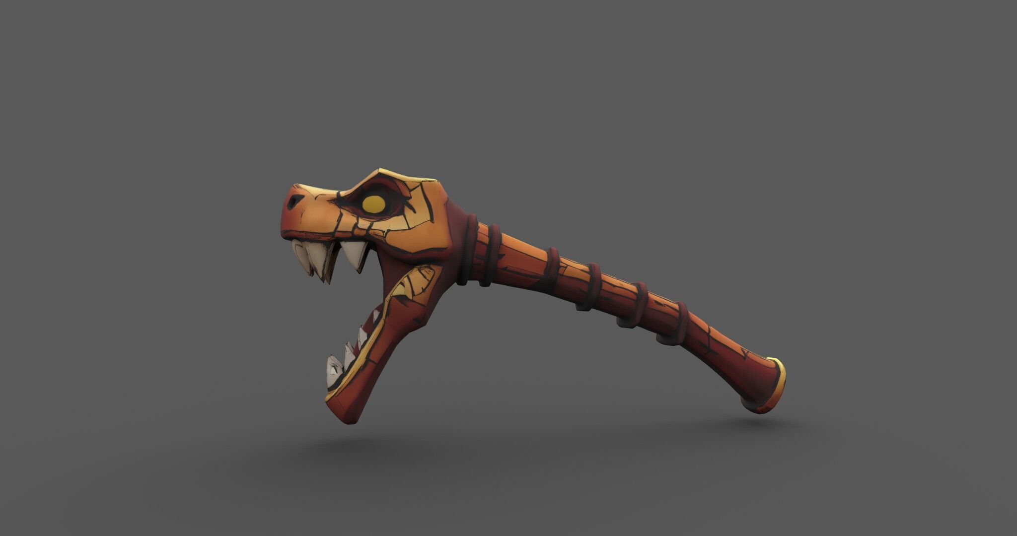 3D model Dino Skull Warhammer - Stylized 3D Weapon VR / AR / low-poly ...