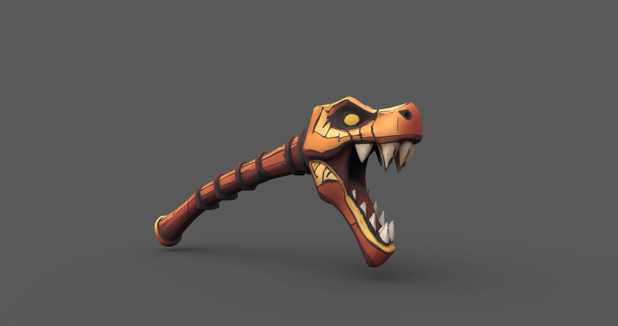 3D model Dino Skull Warhammer - Stylized 3D Weapon VR / AR / low-poly ...