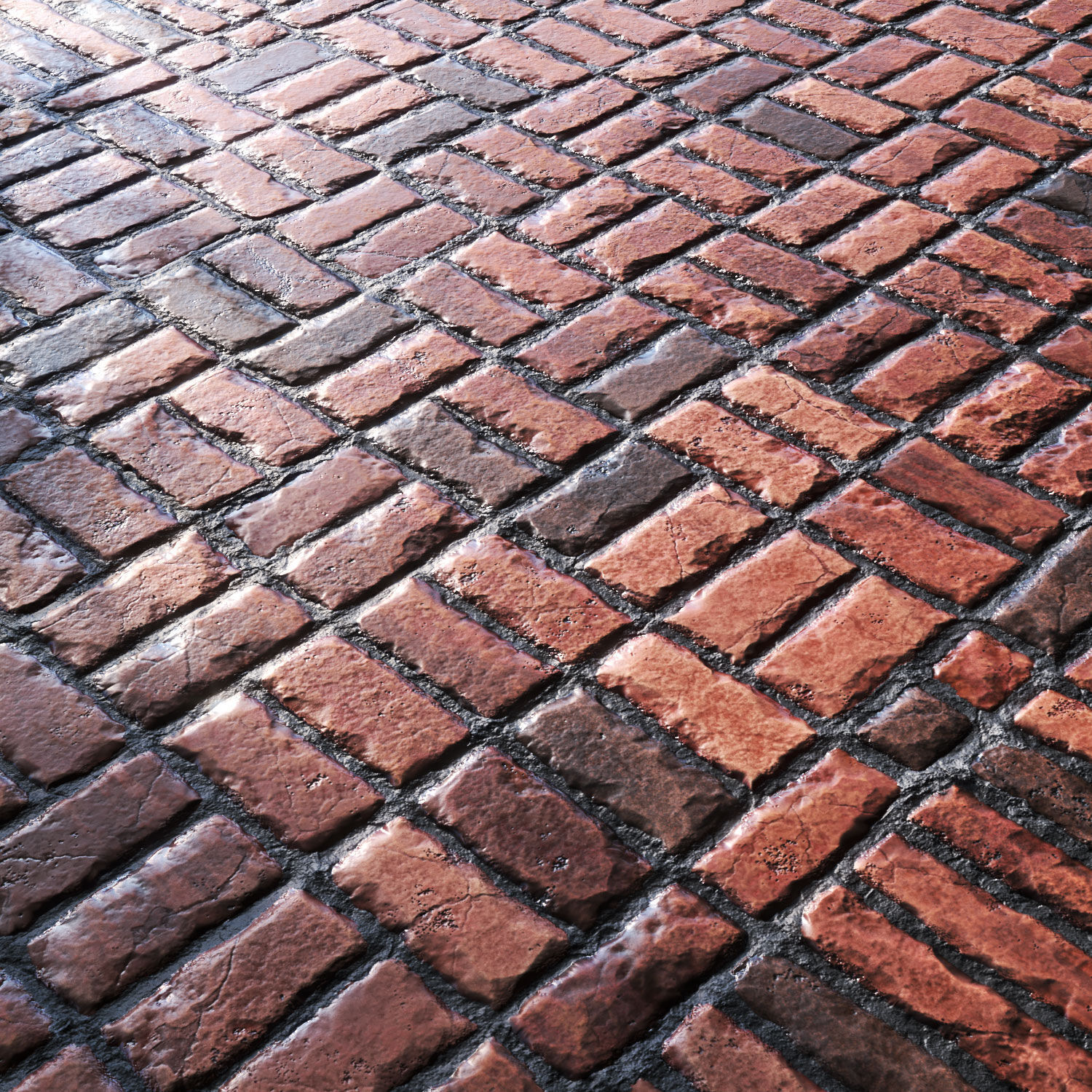 Red Brick Flooring Texture | CGTrader