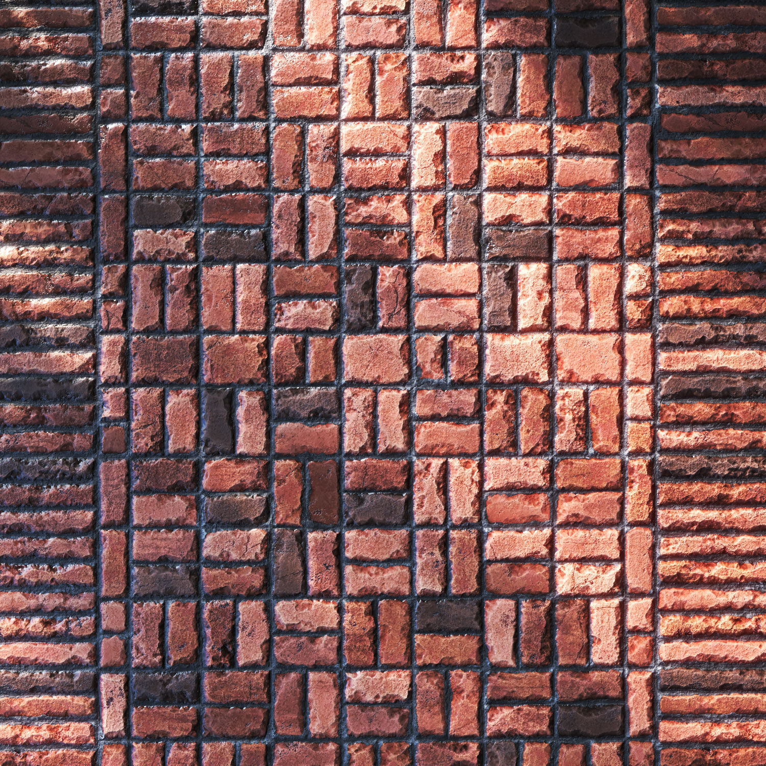 Red Brick Flooring Texture | CGTrader