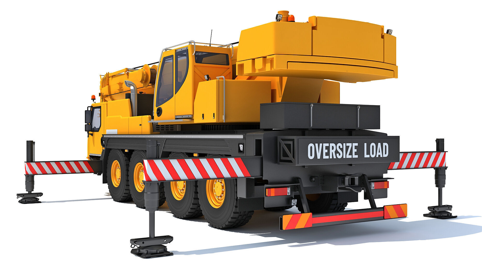 Mobile Crane Construction Vehicle 3D model | CGTrader
