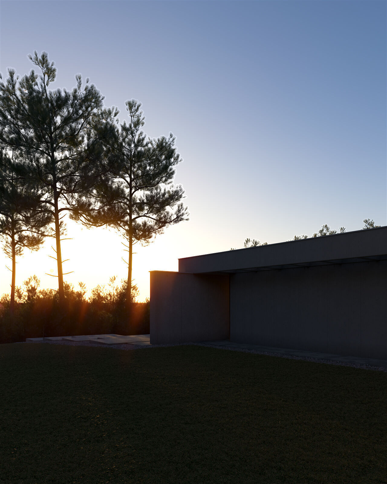 Exterior House Scene 9 Day Night 3D model | CGTrader