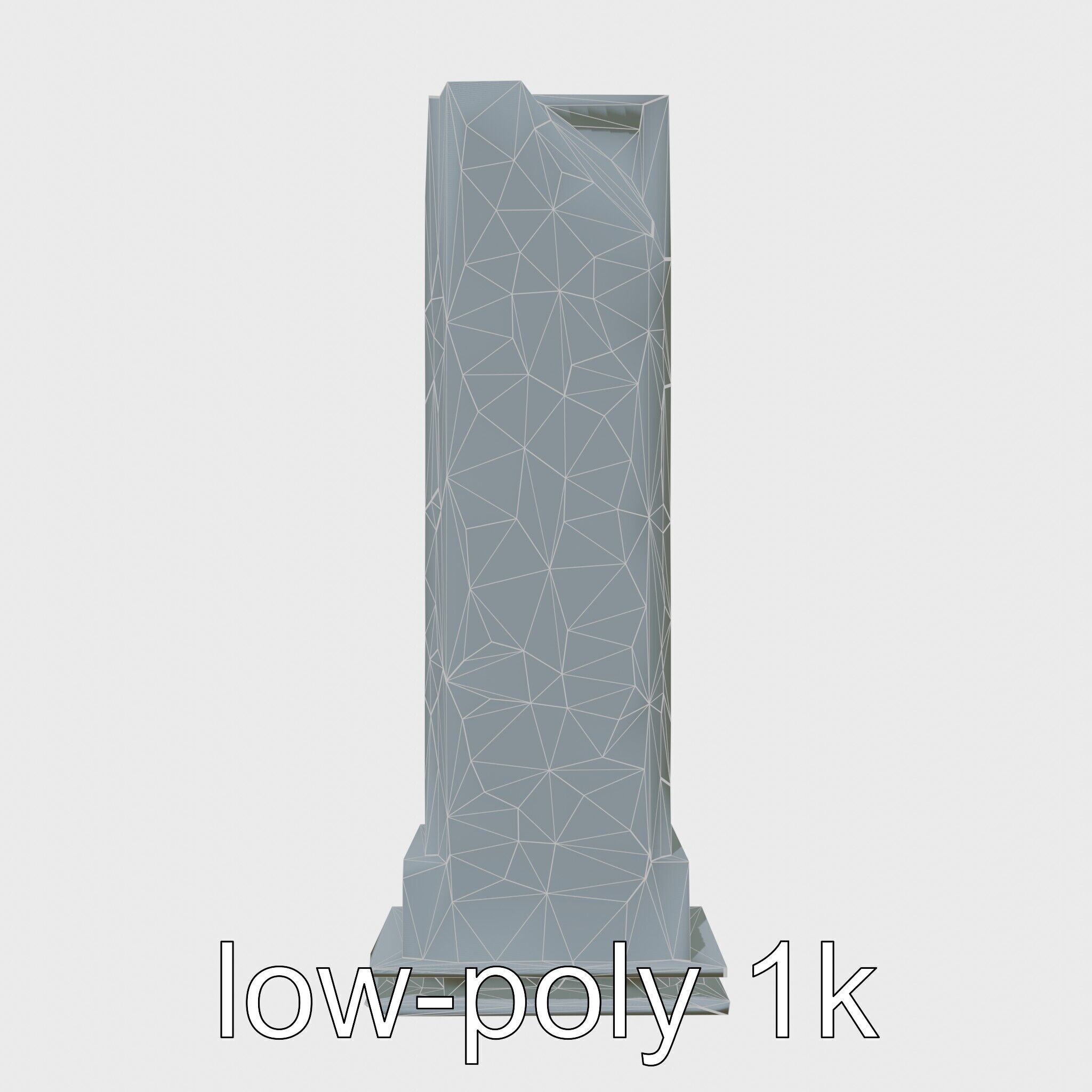 3D model Futuristic Skyscraper Tower Architecture Model VR / AR / low ...