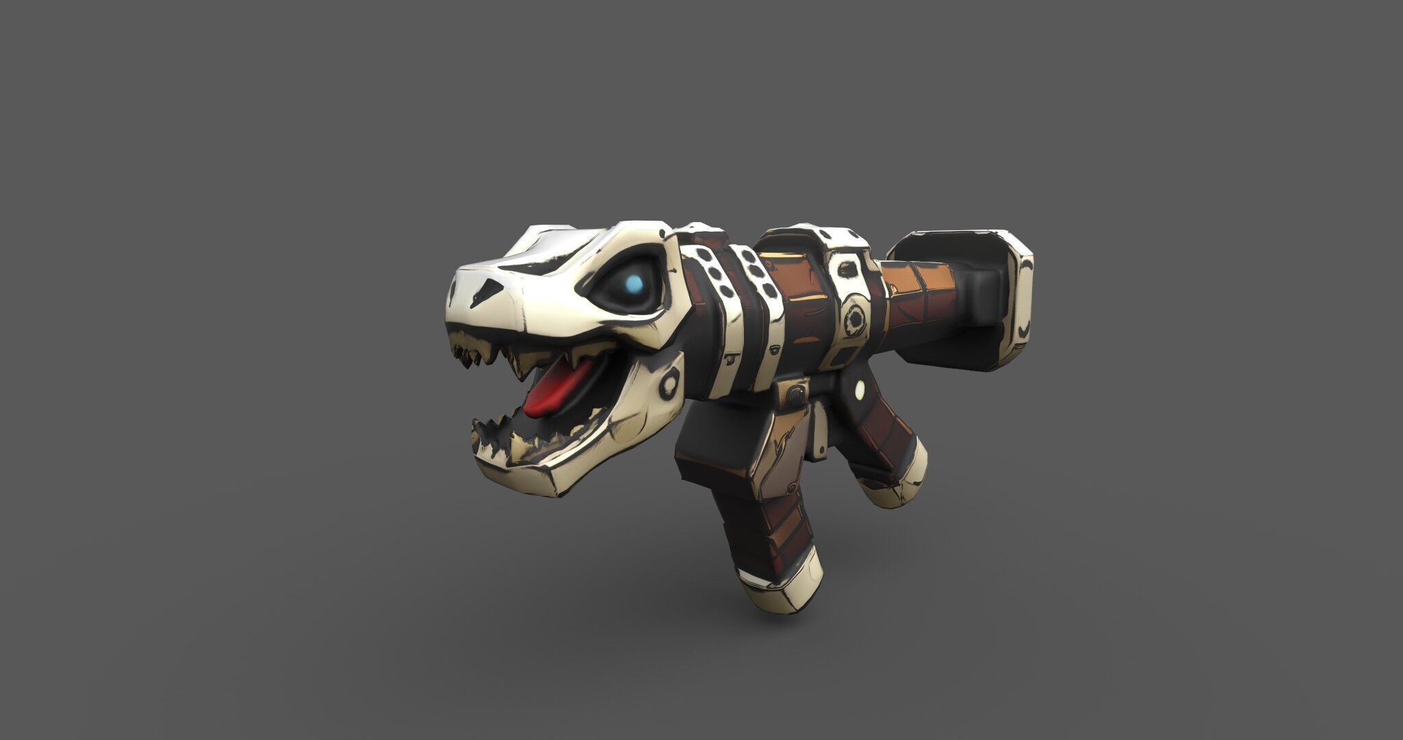 3D model Prehistoric Howler Launcher- Stylized 3D Model VR / AR / low ...